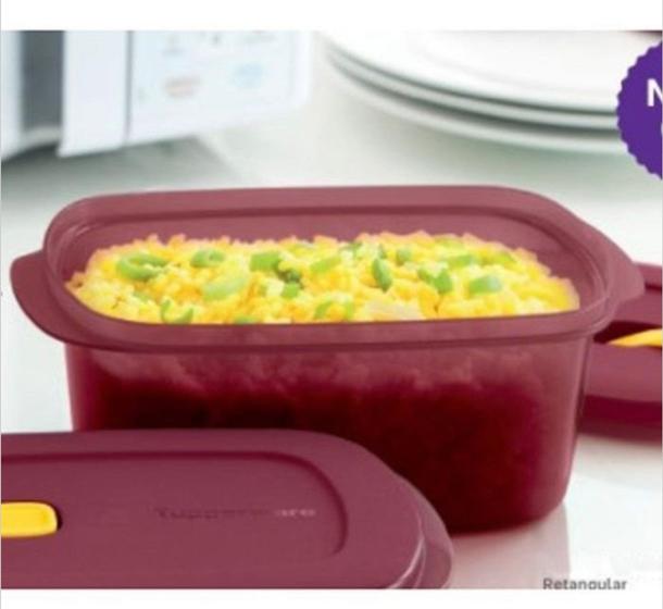 Tupperware Cristalwave Retangular Marmita 1,7 Litros - Marmitas - Magazine Luiza
