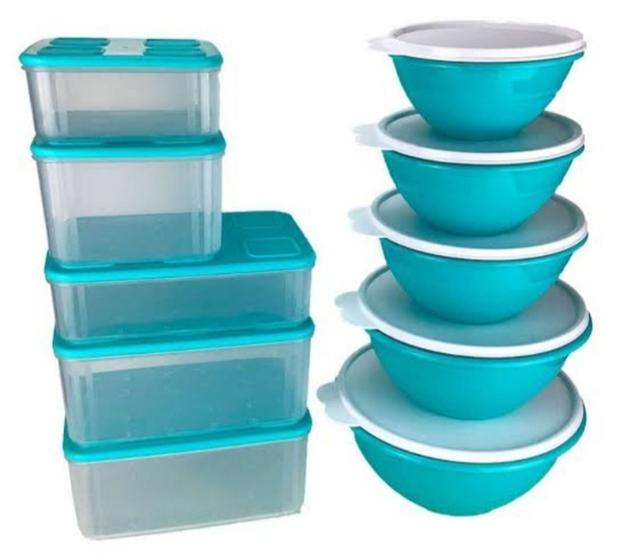 Tupperware Frescor e Organização kit 10 peças - Pote - Magazine Luiza