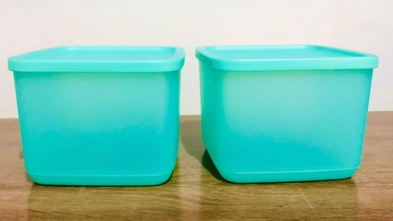 Tupperware Kit 2 Refri Line Quadrado 1 L Conservar Alimentos - Pote ...