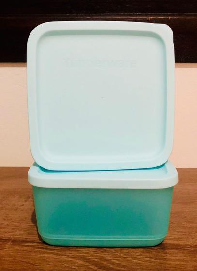 Tupperware Kit 2 Refri Line Quadrado 650ml - Pote - Magazine Luiza