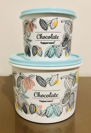 Tupperware Kit Caixa Chocolate Origem 1,7l +redondinha 500ml - Pote ...