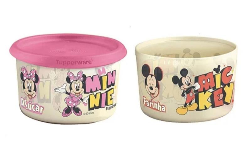 Tupperware kit Mini Instantânea Mickey e Minnie 575ml cada - 2 peças ...