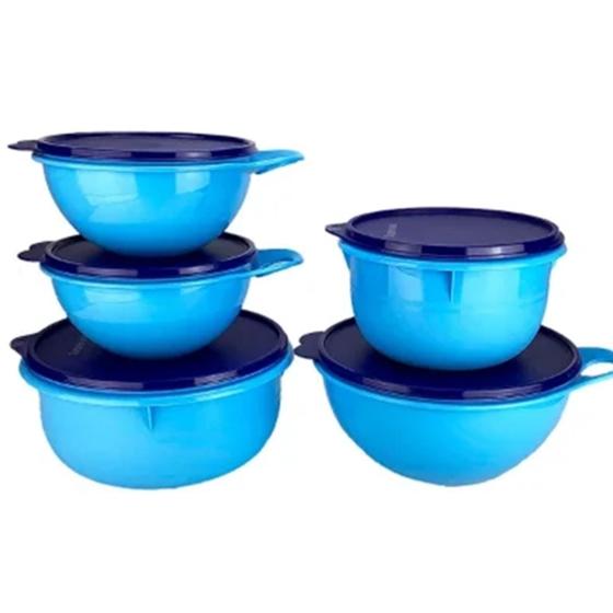 Tupperware Kit Tigelas Criativa Azul - Tigela - Magazine Luiza