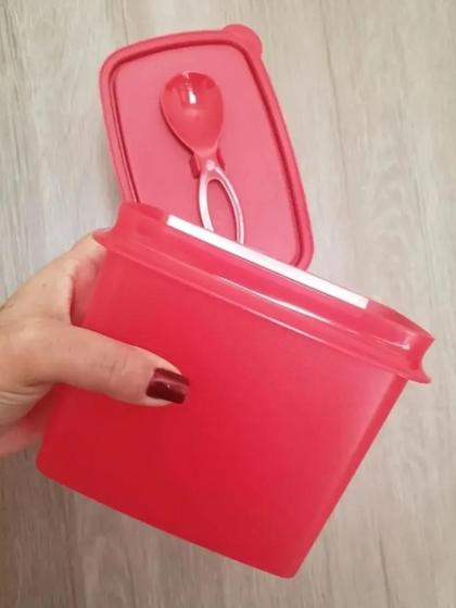 Tupperware Modular Com Colher 850ml Vermelho - Conjunto de Utensílios ...