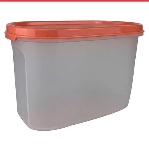 Tupperware modular oval 2 laranja 1.1l - Porta mantimentos - Magazine Luiza