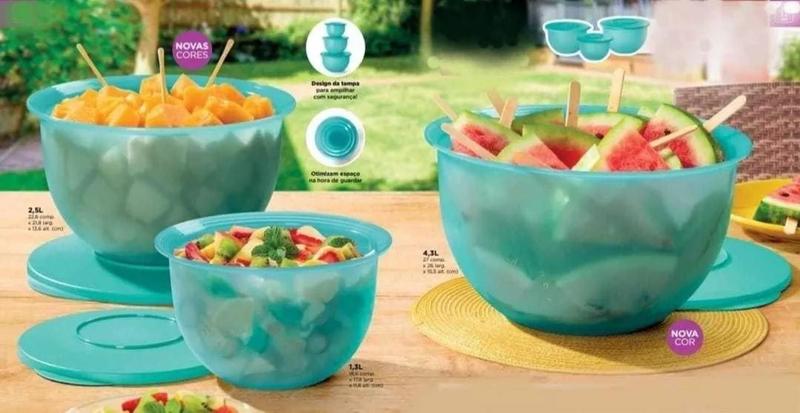 Tupperware Murano - Mende Kit 3 Peças - Pote - Magazine Luiza