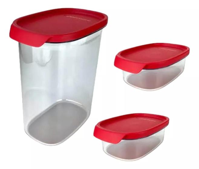 Tupperware Pda Bea Original Nivel 1 Kit 3 Peças! Policarbonato - Pote ...