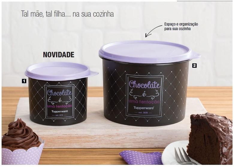 Tupperware Redondinha chocolate bistrô - Pote - Magazine Luiza