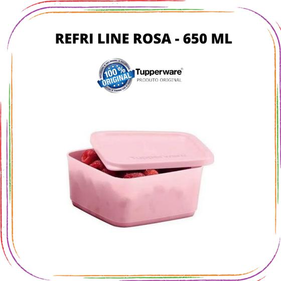 Tupperware Refri Line Quadrado - 650 Ml - Pote - Magazine Luiza