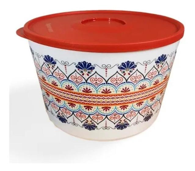 Tupperware Tigela Ilumina 6,6l Empilhável Decorada Encaixa - Tigela ...