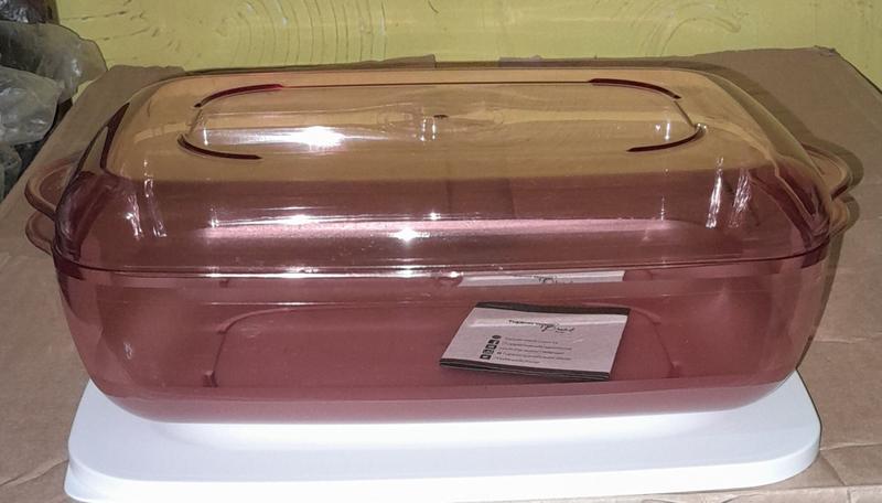 Tupperware Tigela Microplus Retangular 1,7 litros Policarbonato Rosa ...