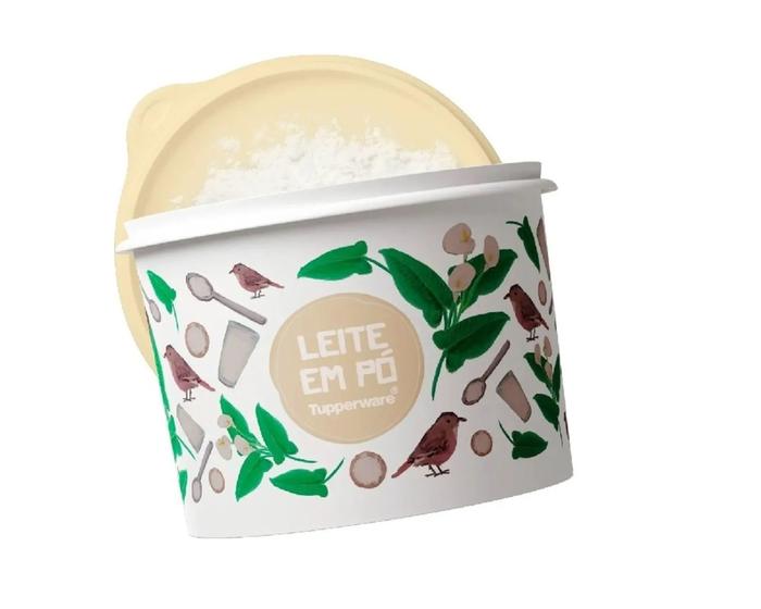 Tupperware Tupper Caixa Leite Em Pó 1,2 Linha Floral 2,4l - Porta Leite ...