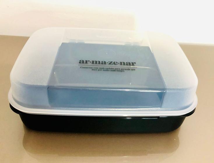 Tupperware Visual Box 2,3 L Black Caixa Organizadora Objetos - Caixa Organizadora - Magazine Luiza
