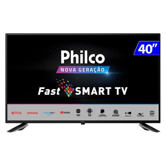 TV 40 Polegadas Philco Led Smart Wifi Hd Usb Hdmi Ptv40g60snbl - TVs ...