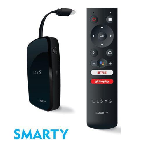 TV Box Smarty Android com controle Bluetooth, Preto, ETRI01 ELSYS - TV ...