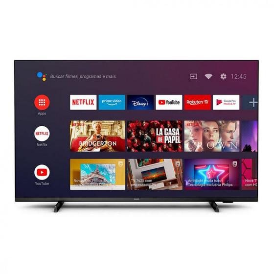TV Philips 50 Polegadas Smart 4K 50PUG7406/78 Android - Smart TV - Magazine Luiza