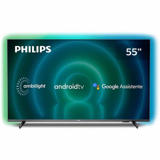 Tv Philips 55 Polegadas Smart 4K Ambilight Com Comando De Voz - TV 4K ...
