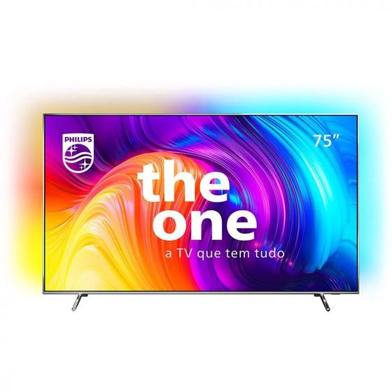 TV Philips 75 Smart 4K Ambilight Android The One 75Pug8807/78 - Smart ...