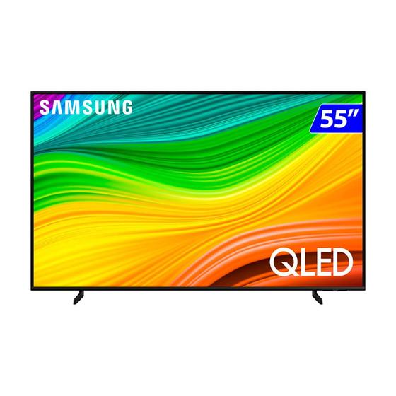 TV QN55Q60DAGXZD 55P QLED 4K Smart Wifi Comando Voz Samsung - Smart TV ...