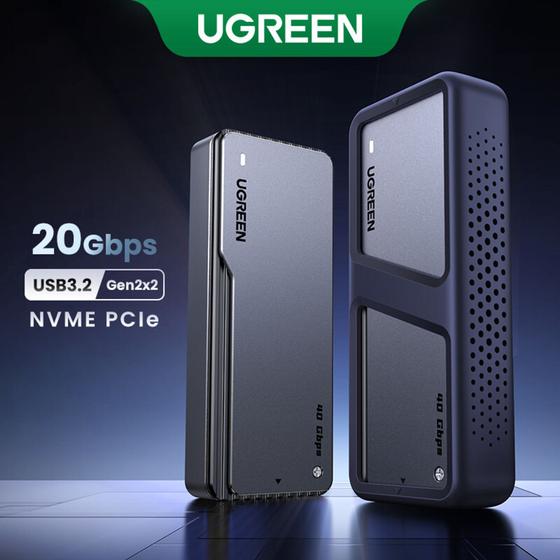 UGREEN Case Para SSD M.2 NVMe PCIe 20 Gbps USB-C 3.2 Gen2x2 gabinete ...