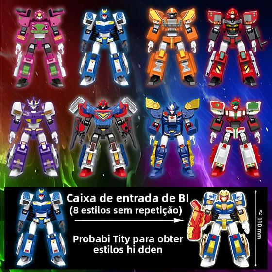 Ultimate Blue Metal Cardbot Robot Warrior Building Block Toy Para ...