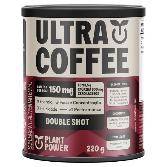 Ultra Coffee Plant Power Sabor Double Shot 220g - Emagrecedores ...