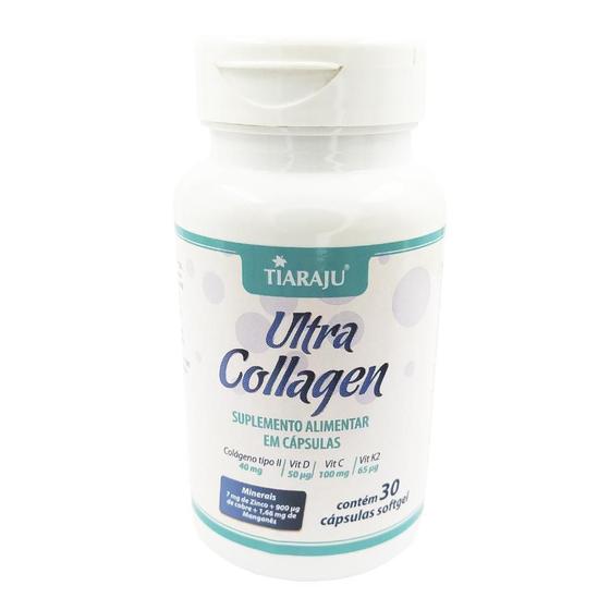 Ultra Collagen Colágeno com Vitaminas 30 Cápsulas Tiaraju - Colágeno ...
