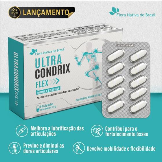 Ultra condrix flex 60 cápsulas - FLORA NATIVA - Colágeno - Magazine Luiza