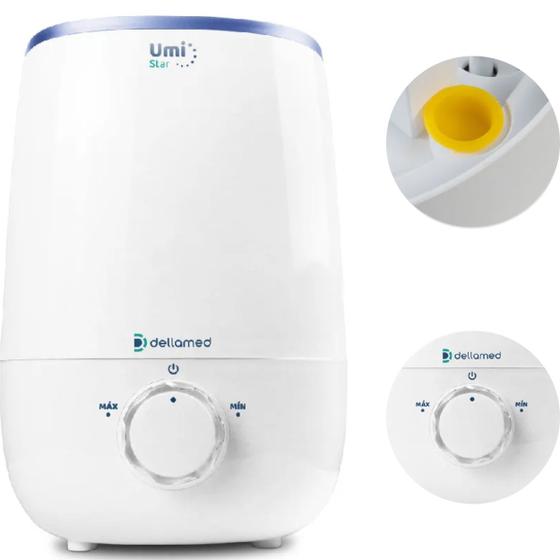 Umidificador de Ar Ambiente 3,4 Litros Ultrassônico - Umi Star Bivolt ...