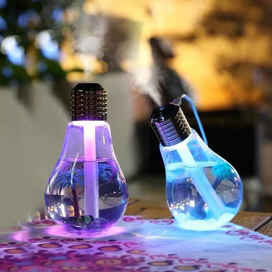 Umidificador de ar e luminária lâmpada com luz de led usb - Infinitteus ...