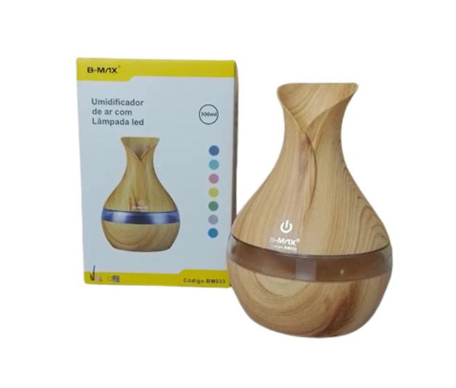 Umidificador de Ar Ultrassônico com Lâmpada LED 300ml BM033 - B-MAX ...