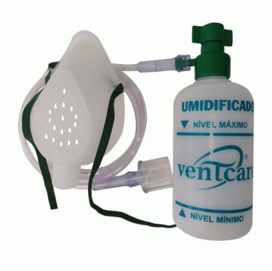 Umidificador De Oxigênio Completo Copinho E Máscara Adulto - Ventcare ...