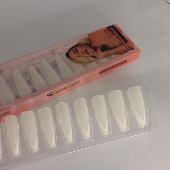 Unha postiça bailarina decorada francesinha auto colante - SABRINA SATO ...