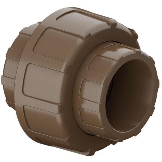 União Soldável Conexão Para Unir Canos E Tubos PVC Marrom Água Fria De ...