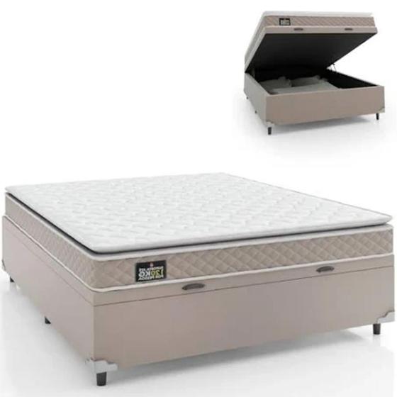 UNIBOX Baú Casal - eurosono - Base para Cama Box Casal - Magazine Luiza