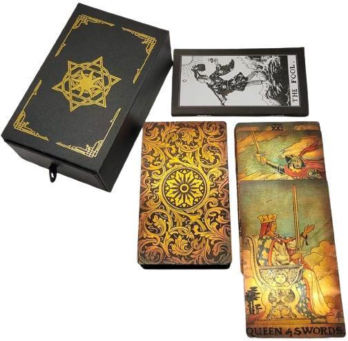 Universal Rider Waite Borderless Tarot Deck Box Tarô de Cartas Sem ...