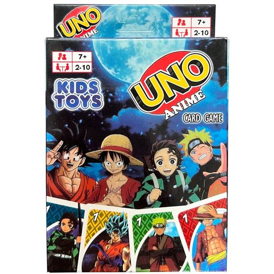 UNO - Anime, Jogo de Tabuleiro Divertido, Presente Perfeito para ...