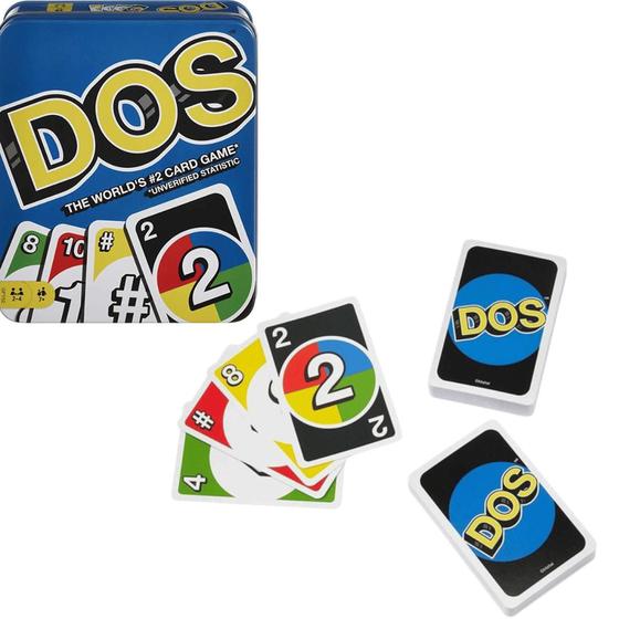Uno DOS Lata Jogo de Cartas 7+ GFY52 Mattel - Deck de Cartas - Magazine ...