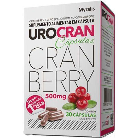 Urocran - Cranberry - 30 Cápsulas - Cranberry / Oxicoco - Magazine Luiza