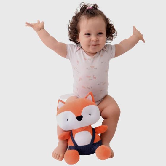 Ursinho De Pelúcia Zip Toys Raposa Linha Amigos Da Floresta Unissex ...