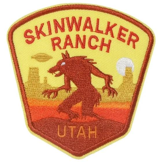 Utah Skinwalker Ranch Patch Bordado Lobisomem UFO Emblema Ferro Para ...