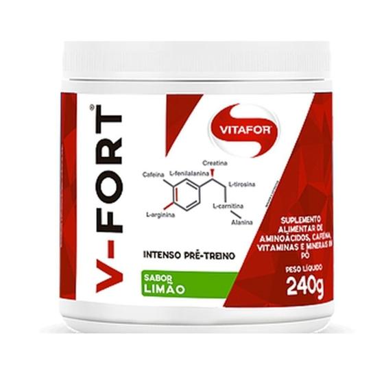 V-FORT Pré-Treino 240g - Vitafor - Pré Treino - Magazine Luiza