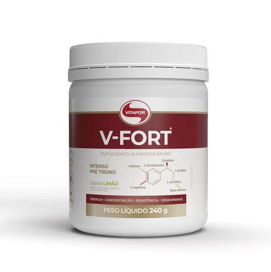 V-Fort Pré Workout (240g) - VitaFor - Pré Treino - Magazine Luiza