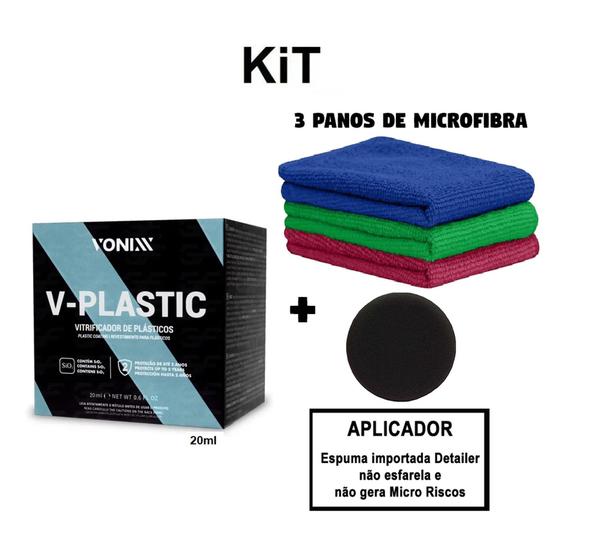 V-plastic 20ml Vonixx Vitrificador Para Plásticos - Limpeza Automotiva ...