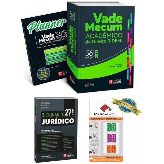 Vade Mecum Acadêmico Direito Rideel 36ª Edição 2023 + Dicionário ...