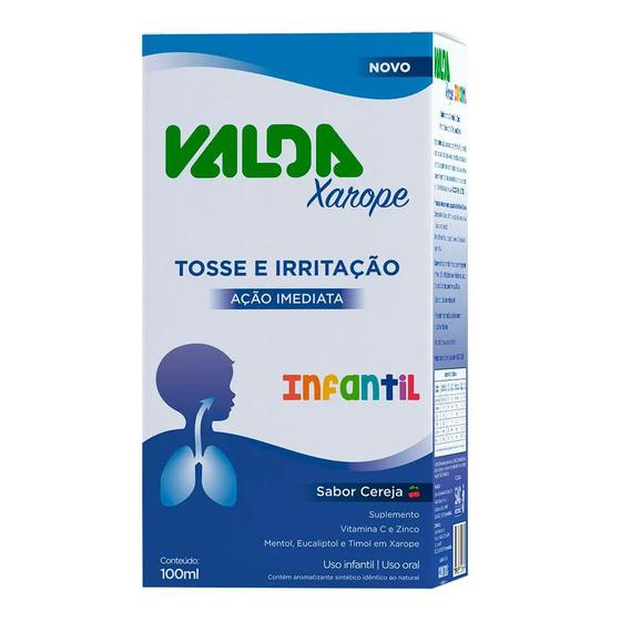 Valda Xarope Infantil Para Tosse e Irritação Cereja 100mL ...