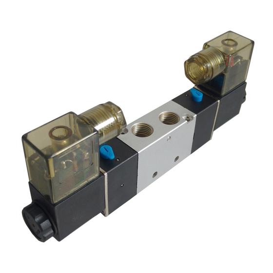 Válvula duplo solenoide 5/2 vias rosca 1/4 bsp - IMP - Materiais Hidráulicos - Magazine Luiza