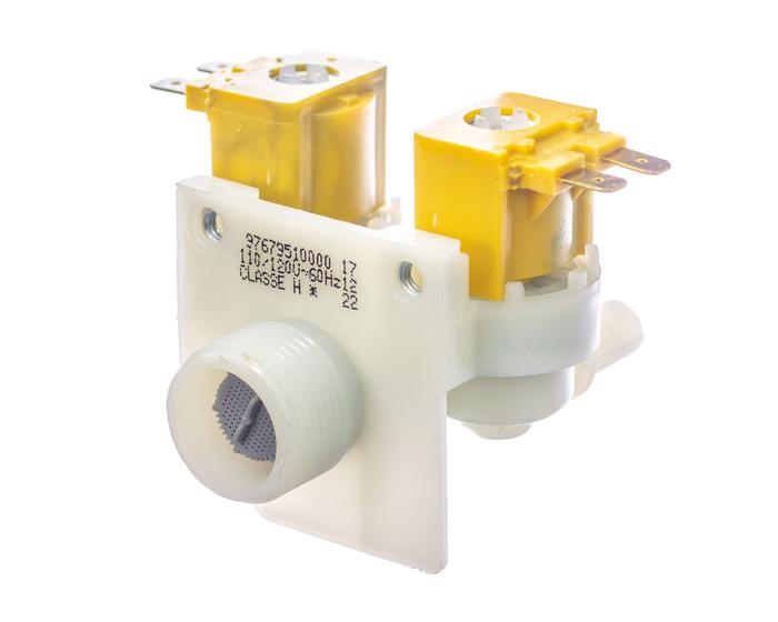 Valvula Entrada De Agua Dupla Lavadora Brastemp Consul 127V - EMICOL ...