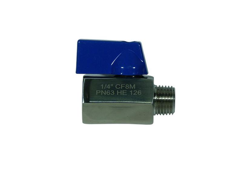 Válvula Esfera Mini 1 4 Polegada Inox Registro M X F Alta Pressão E