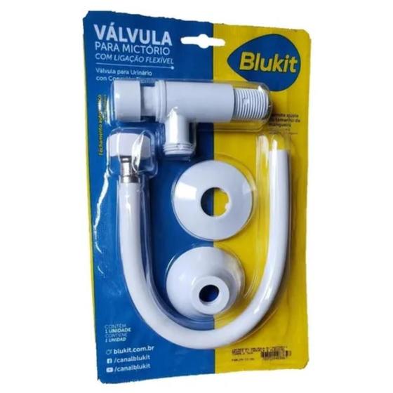 Válvula para Mictório com Canopla e Flexível Branco Ref. 330701-212 ...